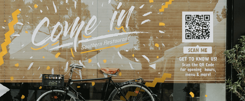 QR Codes on Shop Windows | QR Code Generator