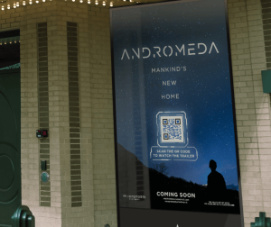 QR Codes on Cinema Advertising | QR Code Generator