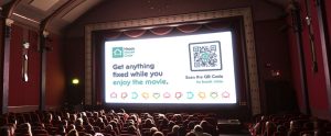 QR Codes on Cinema Advertising | QR Code Generator